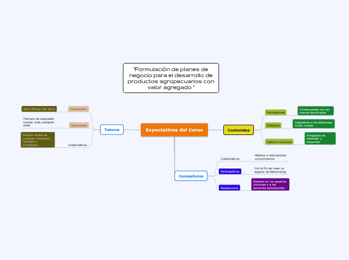 Expectativas del Curso - Mind Map